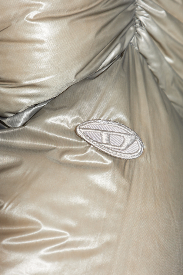 Green Down jacket "W-CHOCO" Diesel - Vitkac GB